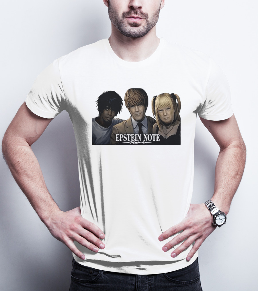 Epstein Note Anime Character Mashup Sarcastic T-Shirt
