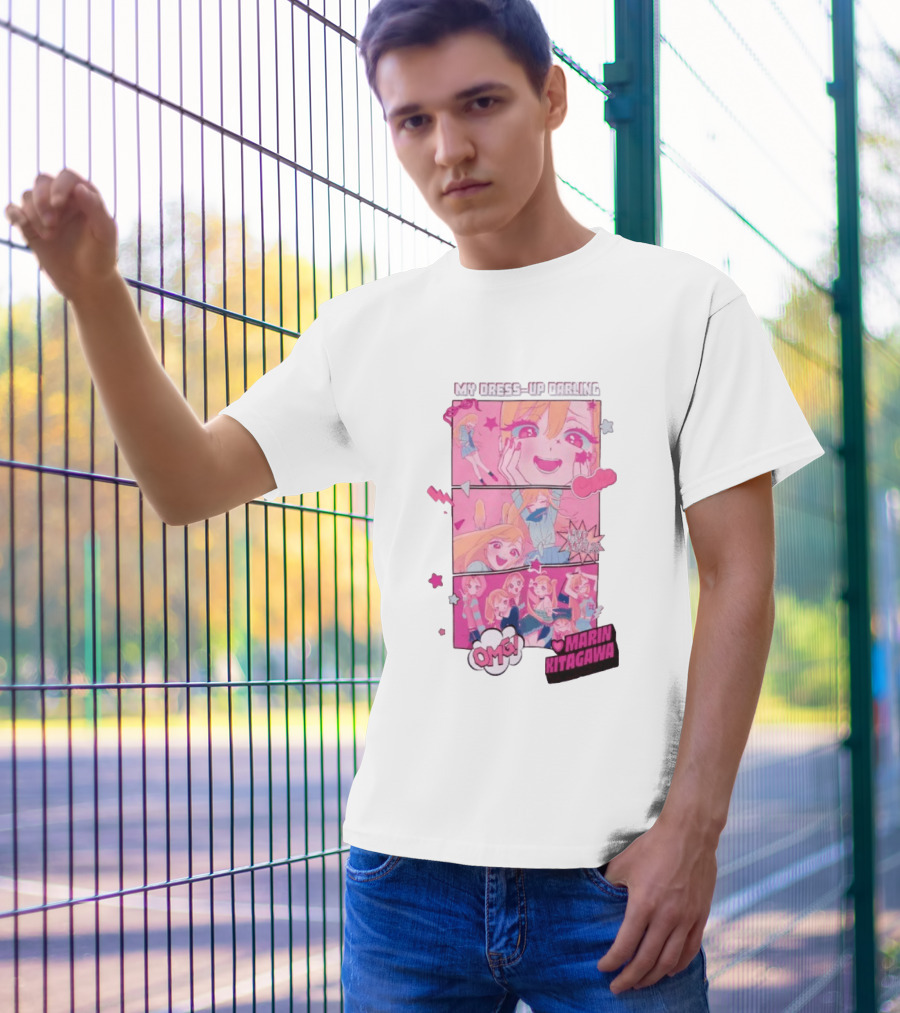 OMG Marin Kitagawa My Dress Up Darling Manga Panels T-Shirt