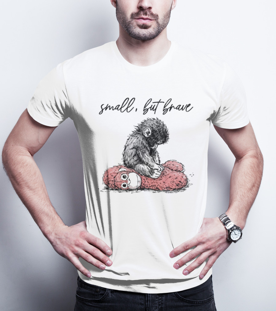 Small But Brave Punch Baby Monkey Overpowers Red Creature T-Shirt