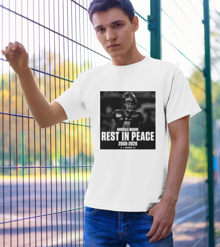 Rondale Moore RIP 2000 2026 Football Tribute Purdue Spieler T-Shirt