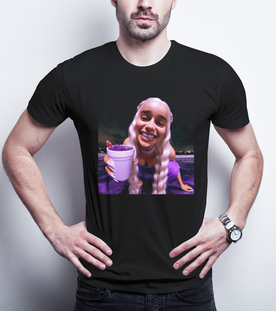 Nicolas Vans Emilia Clarke Daenerys Targaryen Grills And Purple Drink T-Shirt