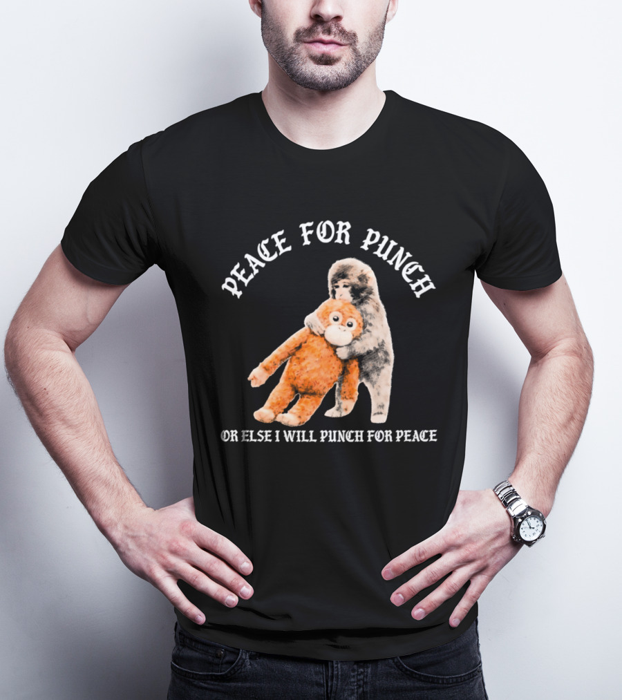 Peace For Punch Or Else I Will Punch For Peace Orangutan T-Shirt