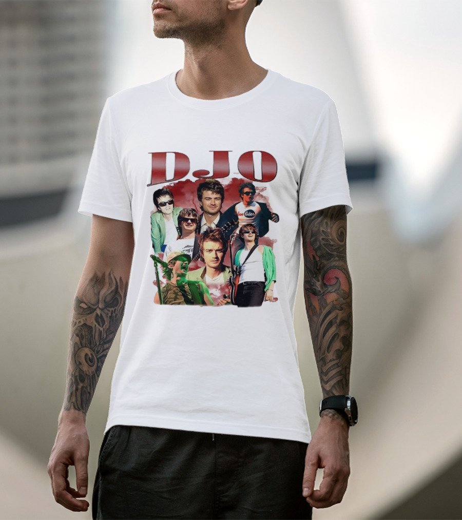 DJO Bootleg Vintage Retro Music Collage T-Shirt