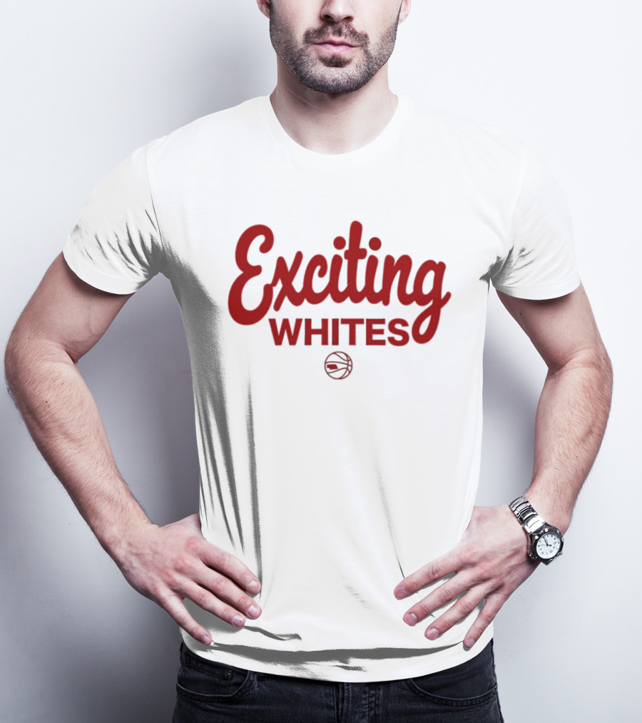 Exciting Whites Nebraska Basketball T-Shirt