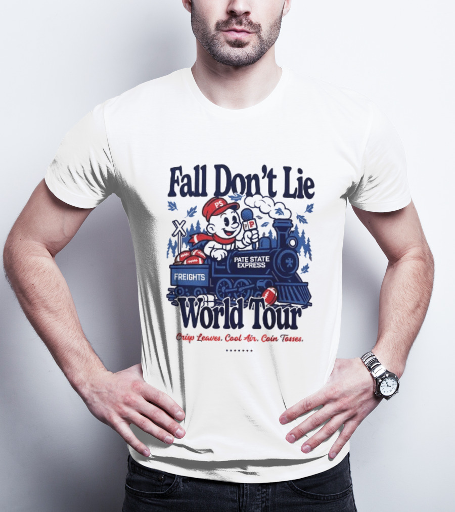 Fall Don't Lie World Tour Freight Train Cross Country Express Morning Edition T-Shirt