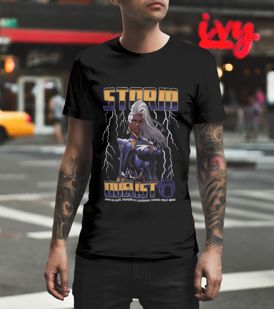 Storm Duelist Rain Or Shine Thunder Or Lightning Nature Itself Bends T-Shirt