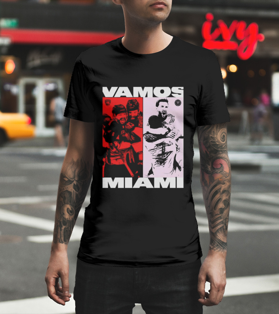 Vamos Miami Soccer Team Celebration Iconic Moments T-Shirt