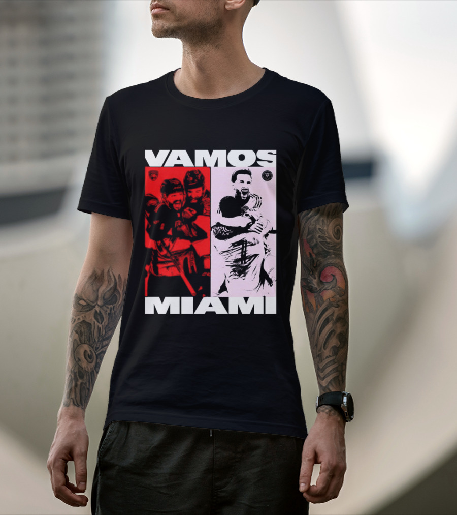 Vamos Miami Soccer Team Celebration Iconic Moments T-Shirt