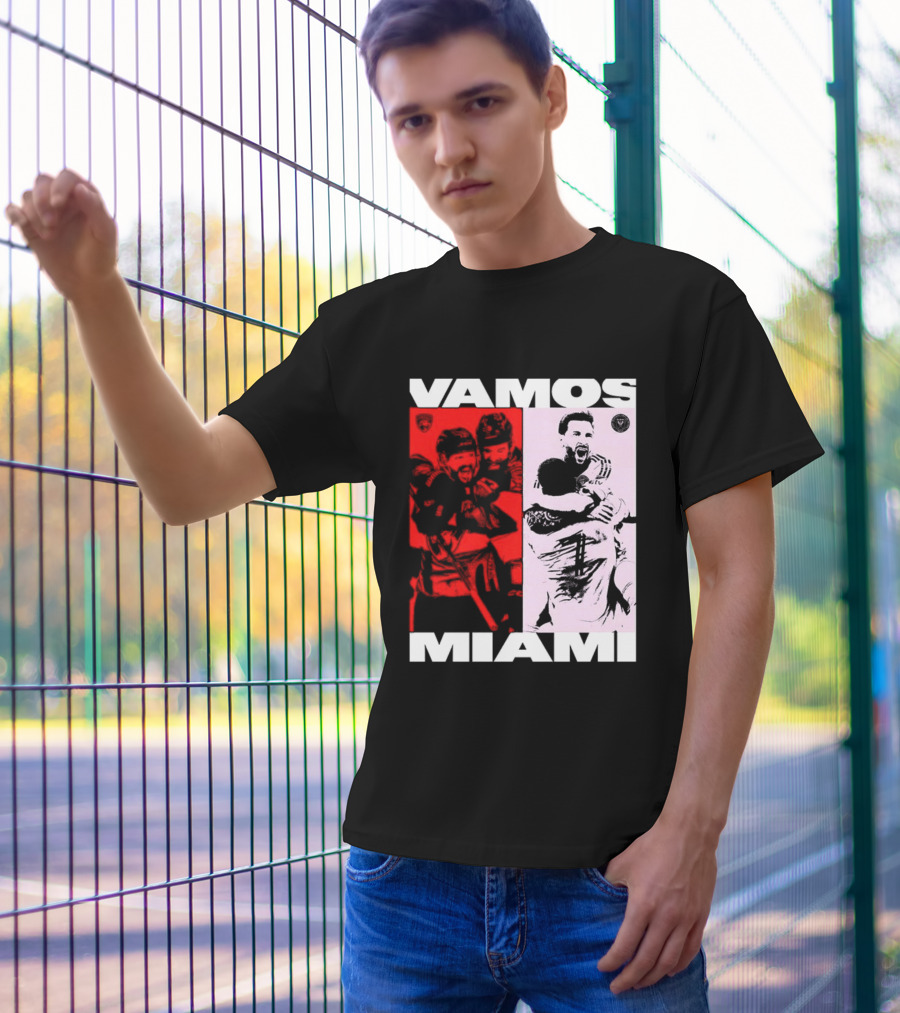 Vamos Miami Soccer Team Celebration Iconic Moments T-Shirt