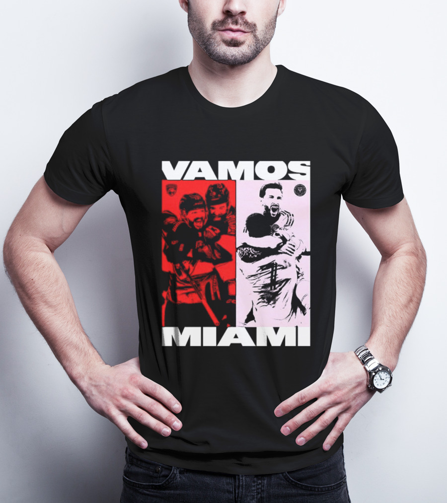 Vamos Miami Soccer Team Celebration Iconic Moments T-Shirt