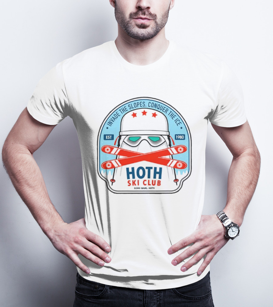 Stormtrooper Hoth Ski Club Invade The Slopes Conquer The Ice EST 1980 T-Shirt