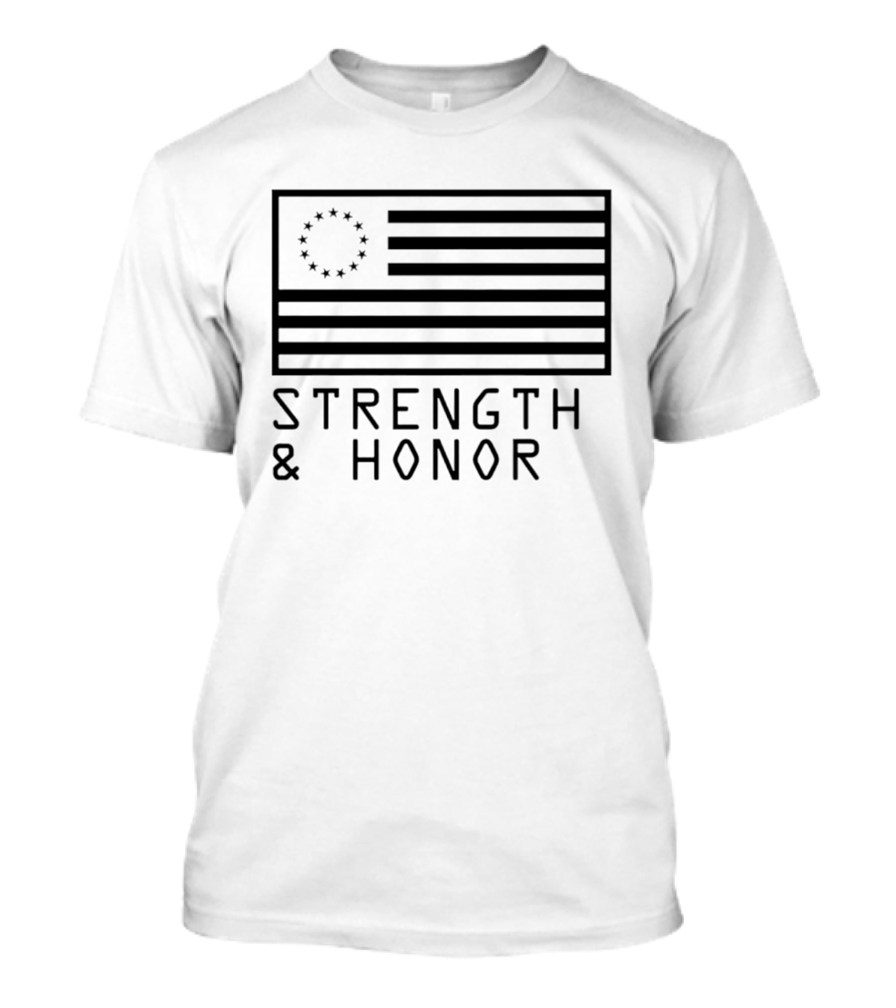 Strength & Honor Betsy Ross USA Flag T-Shirt