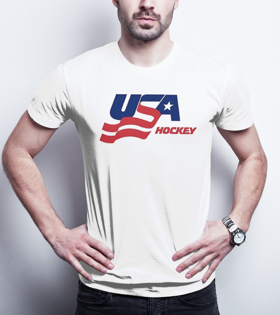 USA Hockey Flag Team Ice T-Shirt