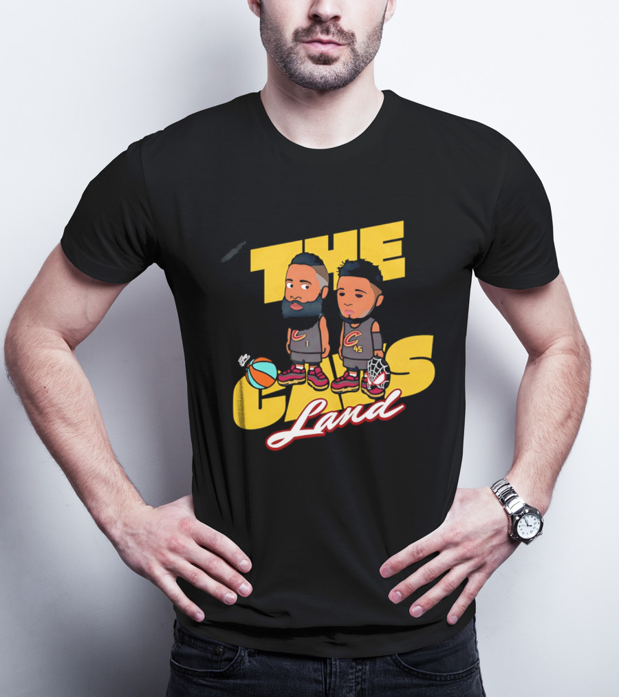 The Cavs Land Cleveland Cavaliers Cartoon Beard Spida T-Shirt