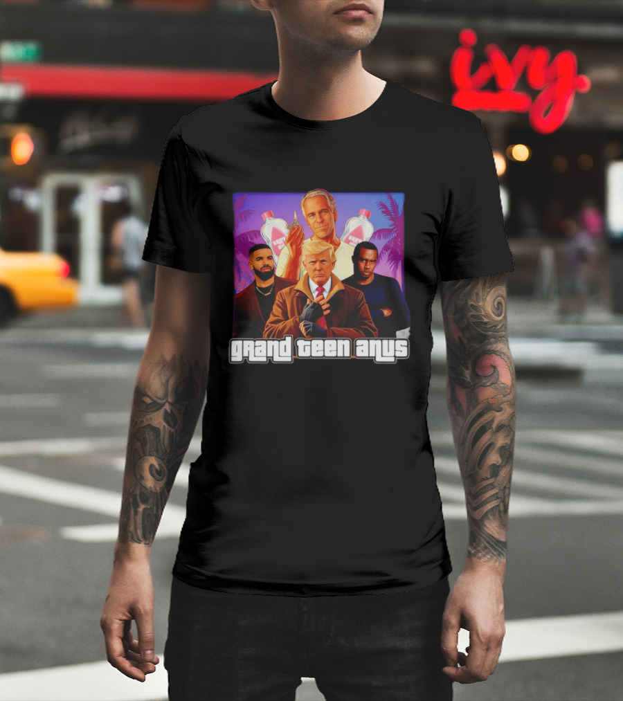Donald Trump And Jeffrey Epstein Grand Teen Anus Political T-Shirt
