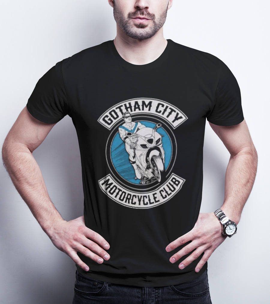 Gotham City Motorcycle Club Vintage Style Rider T-Shirt