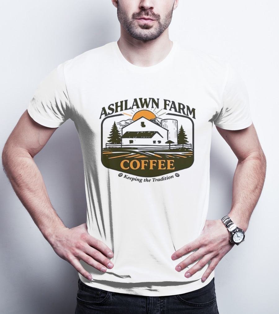 Ashlawn Farm Coffee Keeping The Tradition Vintage Farmhouse Aesthetic T-Shirt