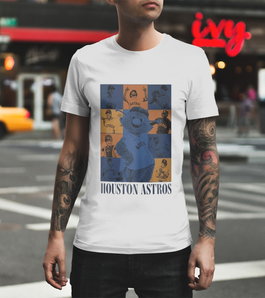 Houston Astros Mascot And Players T-Shirt