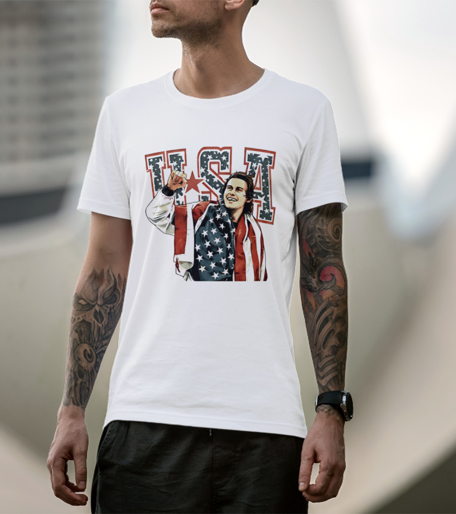Jack Hughes USA Gold Victory 2026 Celebration T-Shirt