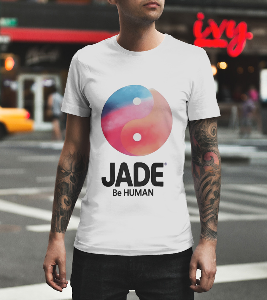 Jade Be Human Yin Yang T-Shirt