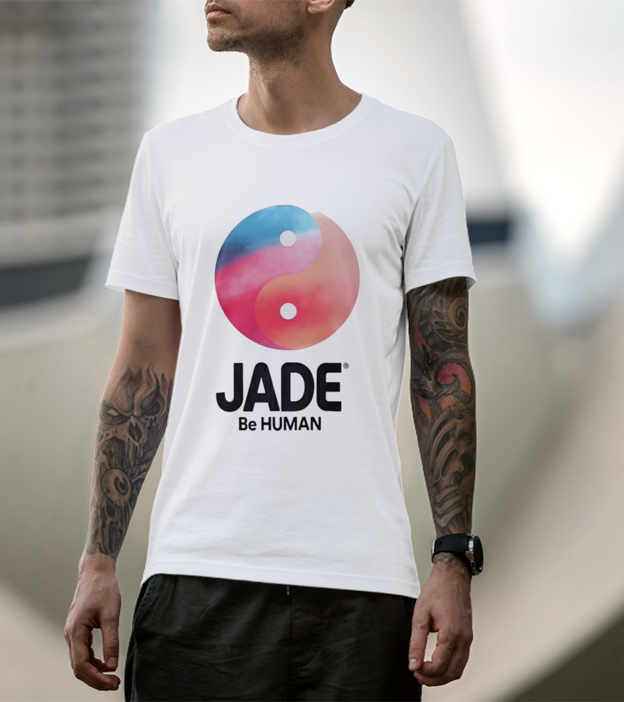 Jade Be Human Yin Yang T-Shirt