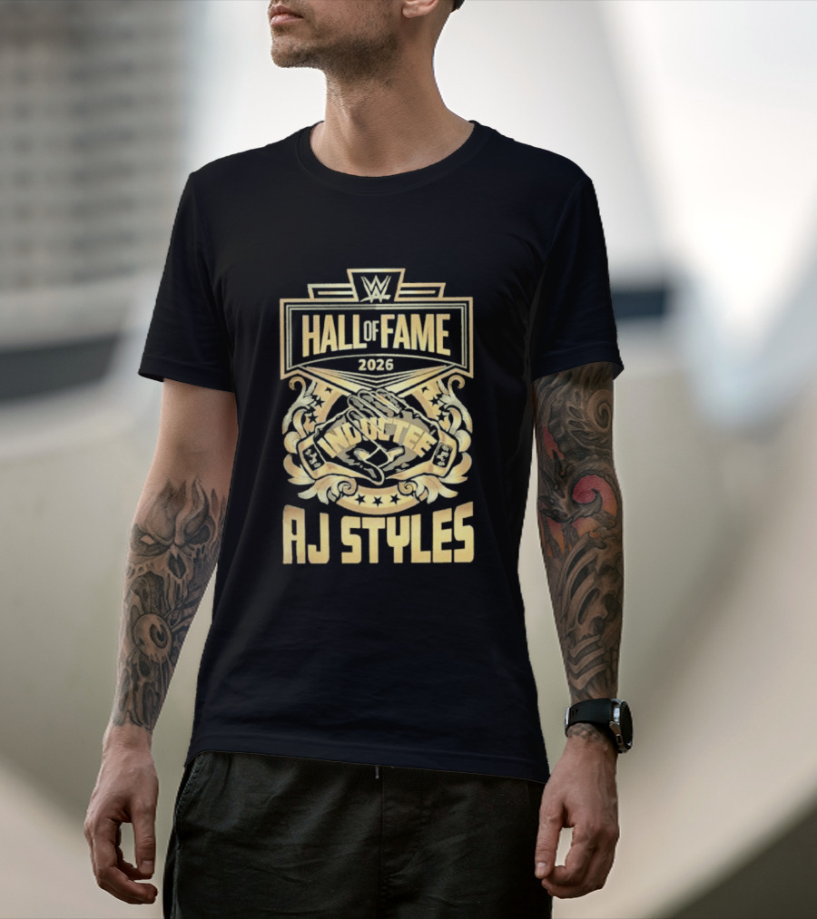 AJ Styles WWE Hall Of Fame 2026 Phenomenal Induction T-Shirt
