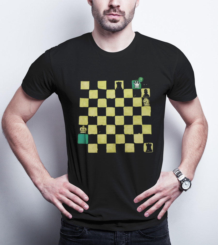 Fog Of War Chessboard Strategy And Obscured Pieces T-Shirt