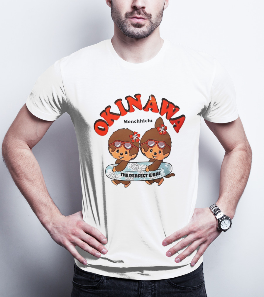 Okinawa Monchhichi Perfect Wave Surfing Duo T-Shirt