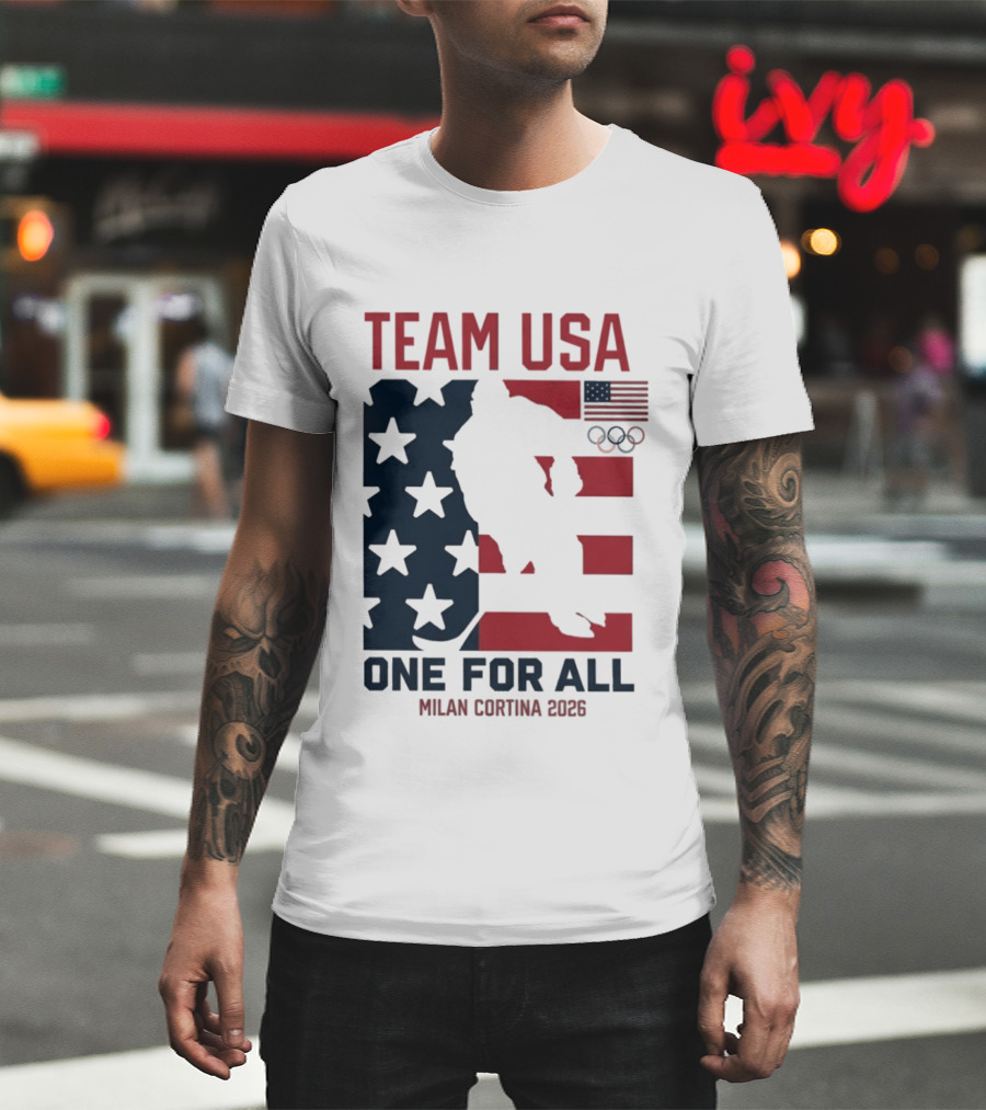 Team USA One For All Milan Cortina 2026 Winter Olympics T-Shirt