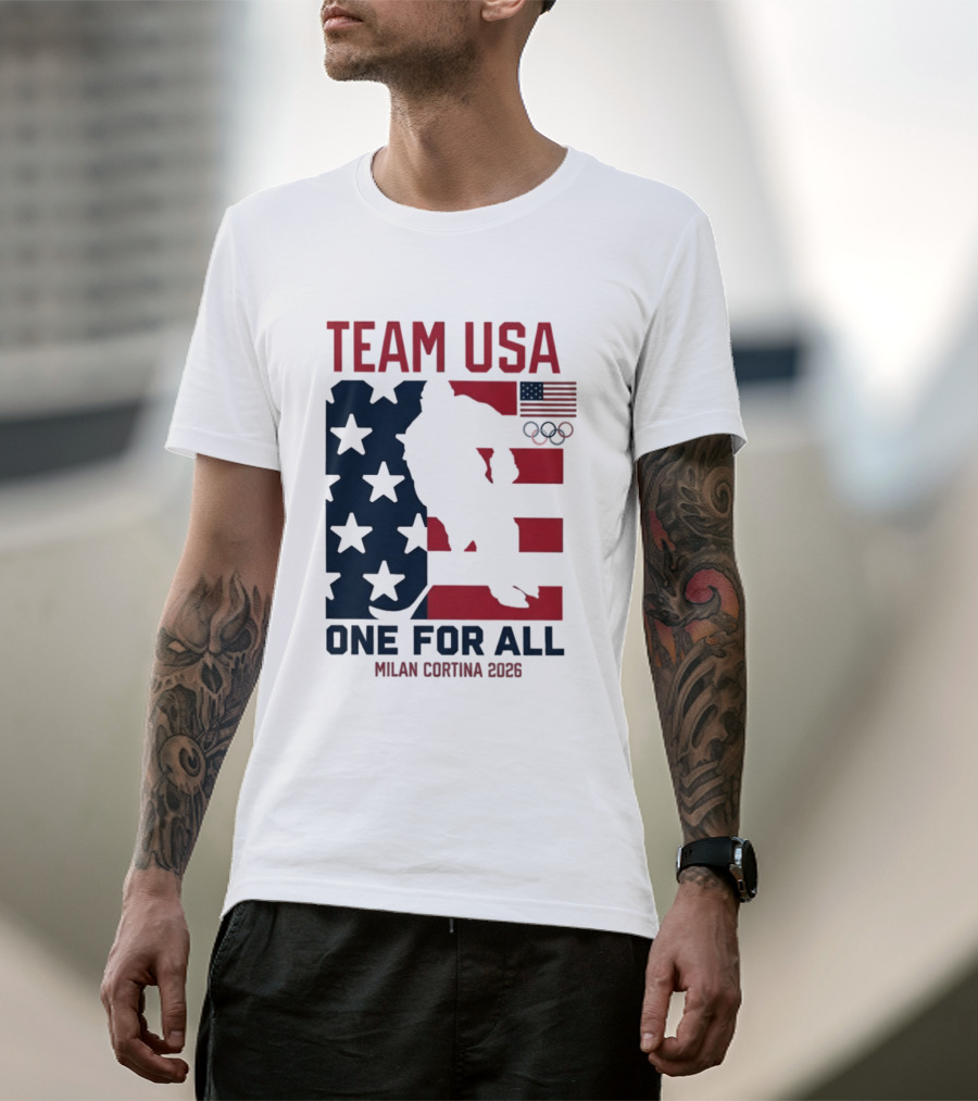 Team USA One For All Milan Cortina 2026 Winter Olympics T-Shirt