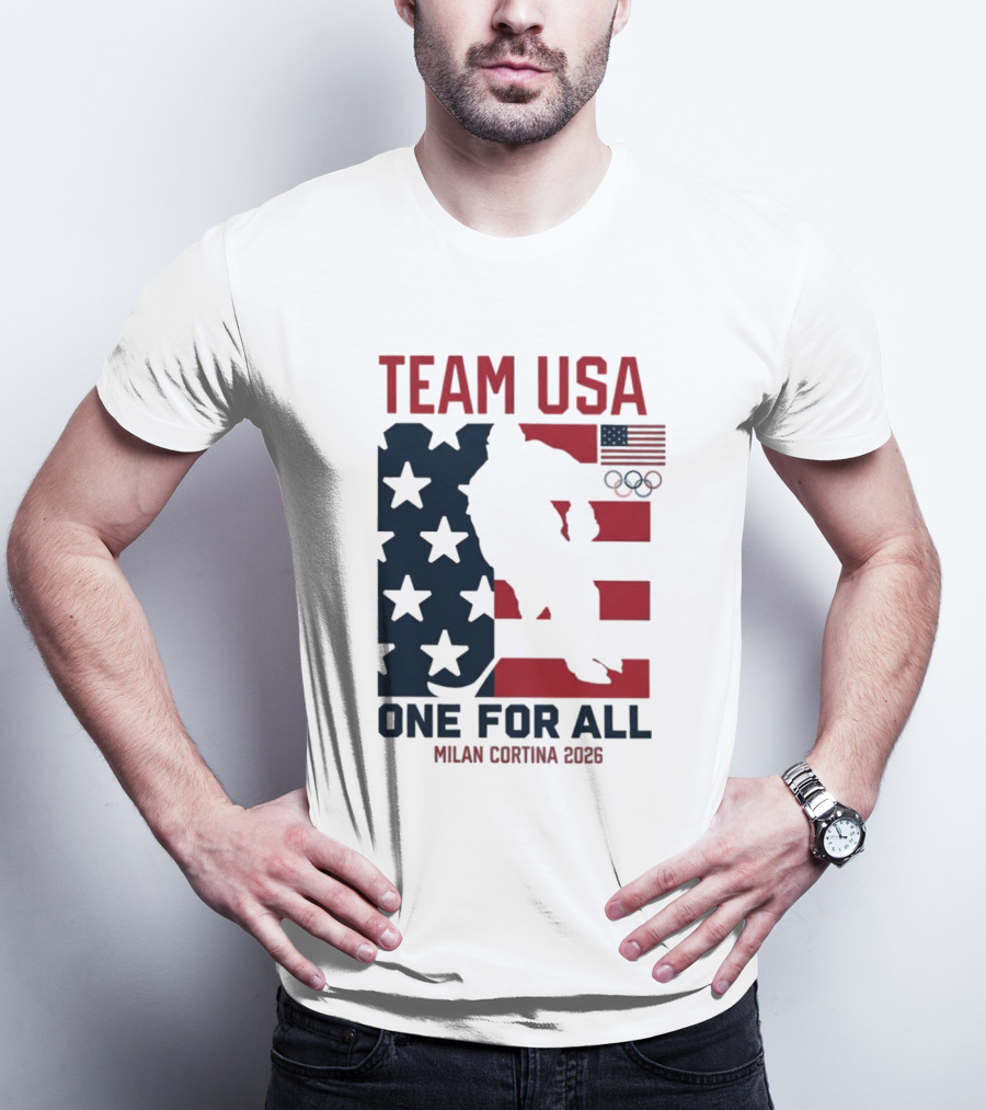 Team USA One For All Milan Cortina 2026 Winter Olympics T-Shirt
