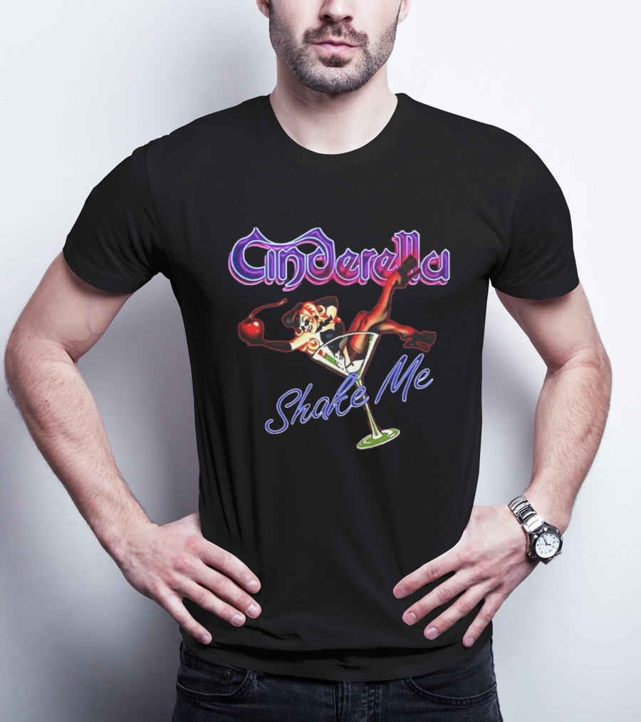 Cinderella Shake Me Martini Glass Art William Zabka Cobra Kai T-Shirt
