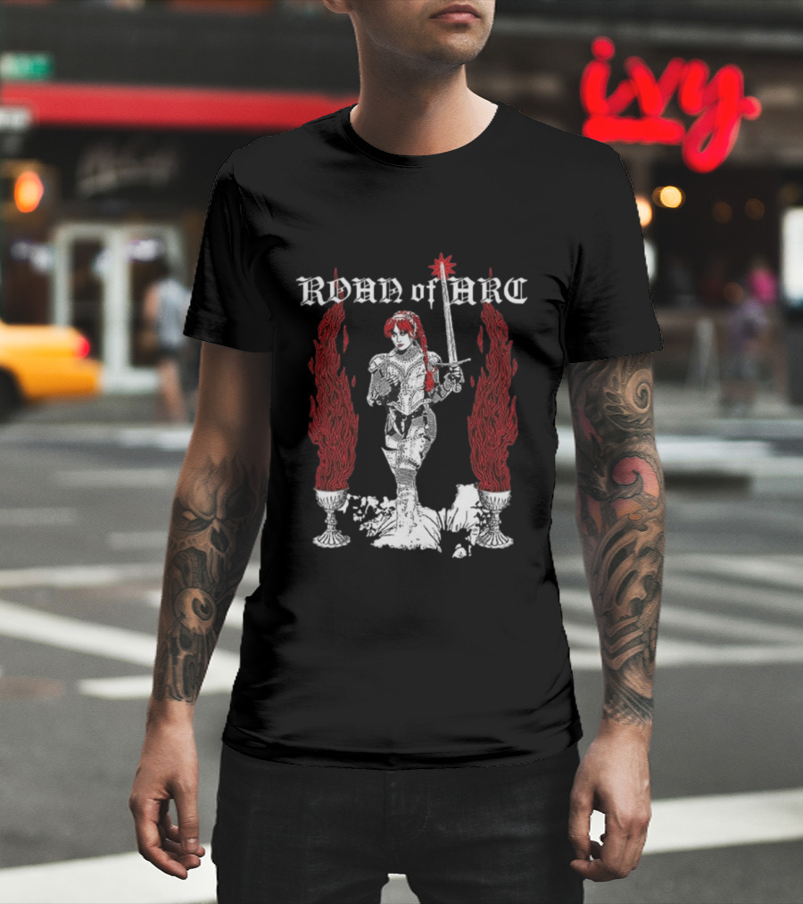 Chappell Roan Joan Of Arc Medieval Warrior With Flaming Chalices T-Shirt