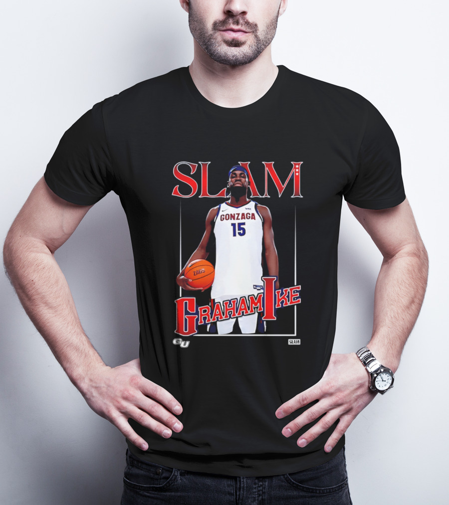 Graham Ike Gonzaga Bulldogs Slam Basketball 15 T-Shirt