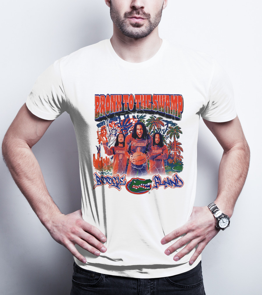Bronx To The Swamp Boogie Fland Florida Gators Basketball T-Shirt