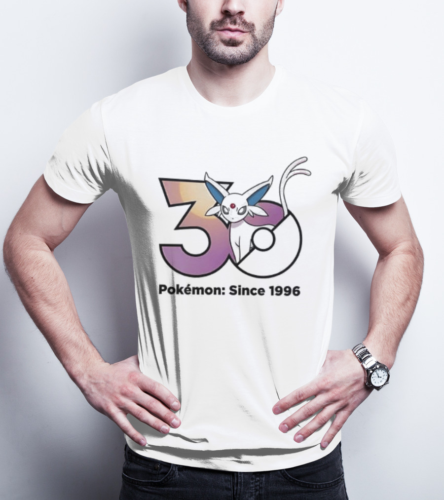 Espeon 30 Pokémon Since 1996 Anniversary Celebration T-Shirt