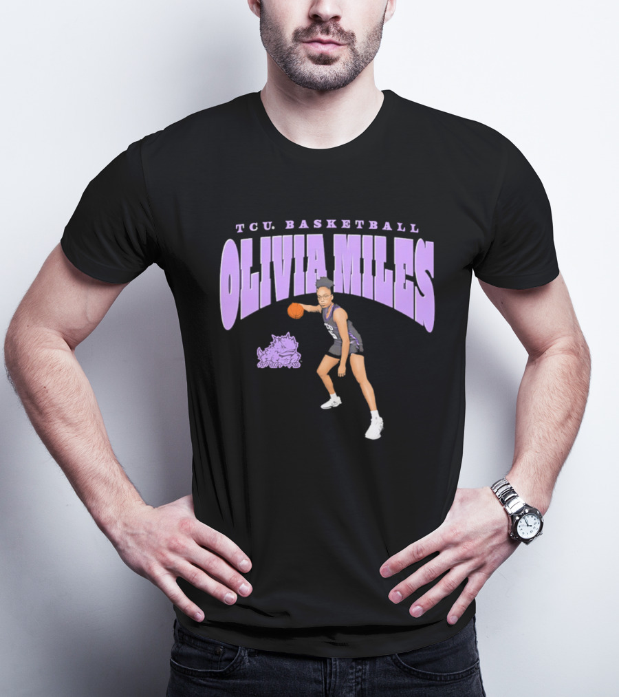 TCU Basketball Olivia Miles Horned Frogs T-Shirt