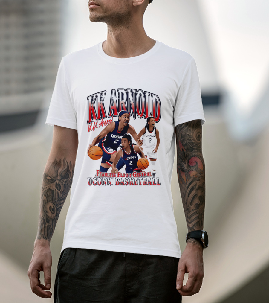 KK Arnold UConn Basketball Fearless Floor General T-Shirt