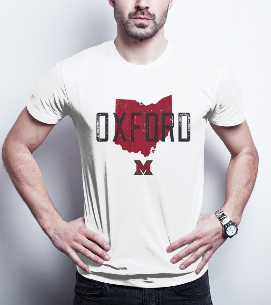 Miami RedHawks Oxford Ohio State M Logo 2026 T-Shirt