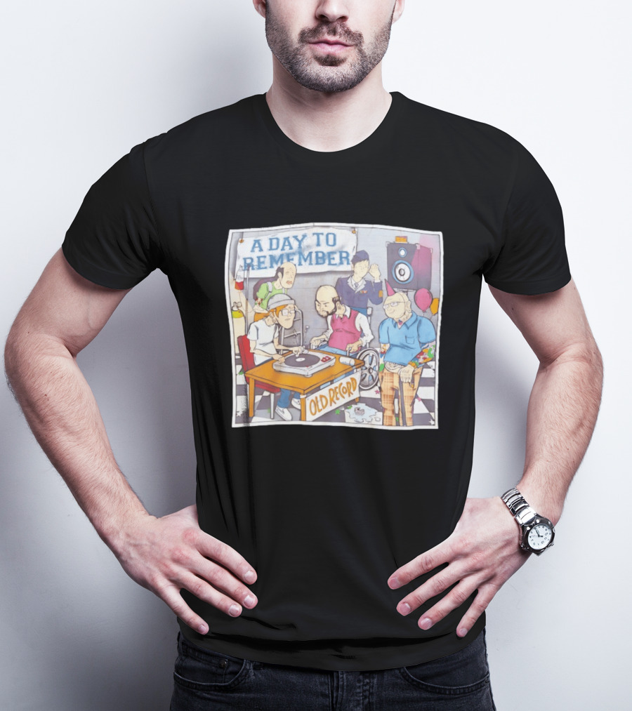 A Day To Remember Old Record Turntable Party Scene T-Shirt