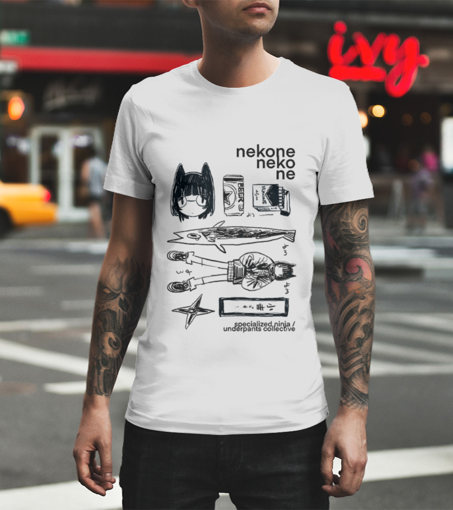 Nekone Neko Ninja Specialized Underpass Codoracle T-Shirt