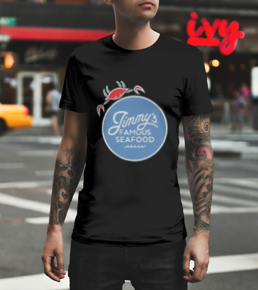 Jimmy's Famous Seafood Go Fuck Yourself Red Crab Circular Motif T-Shirt