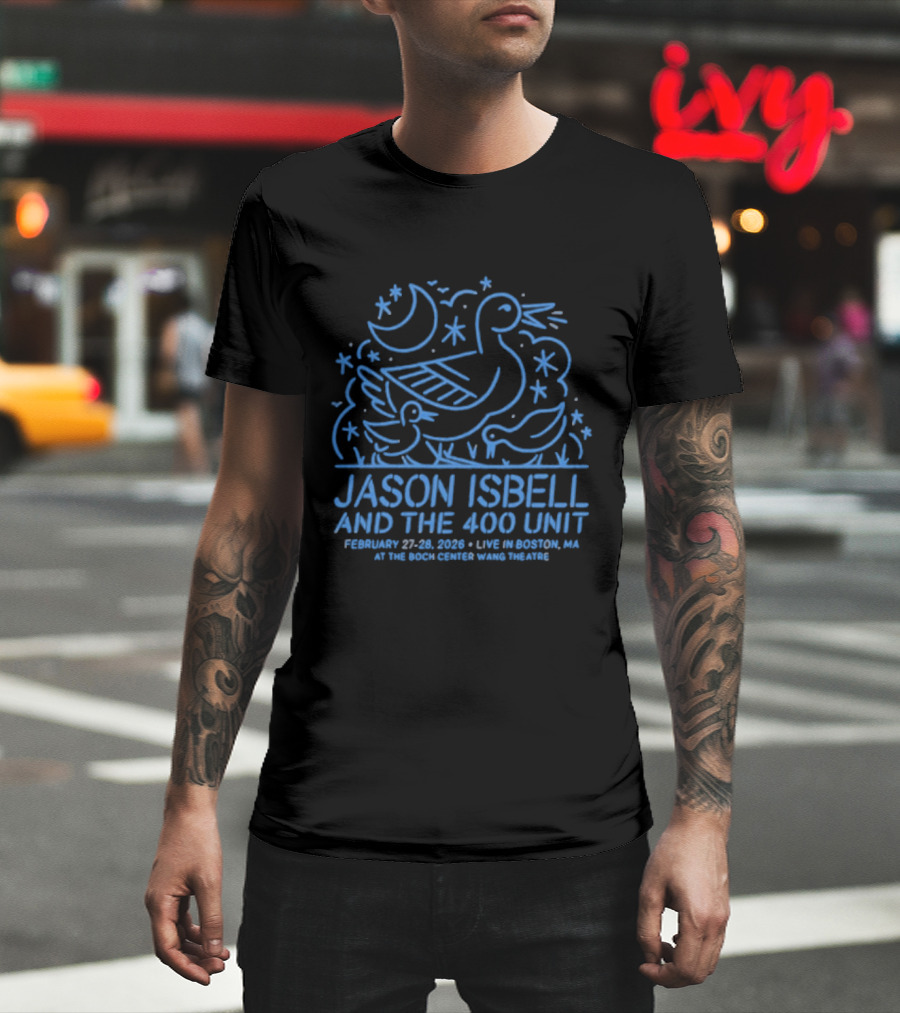 Jason Isbell And The 400 Unit Live Boston MA February 27 28 2026 Wilbur Theatre T-Shirt