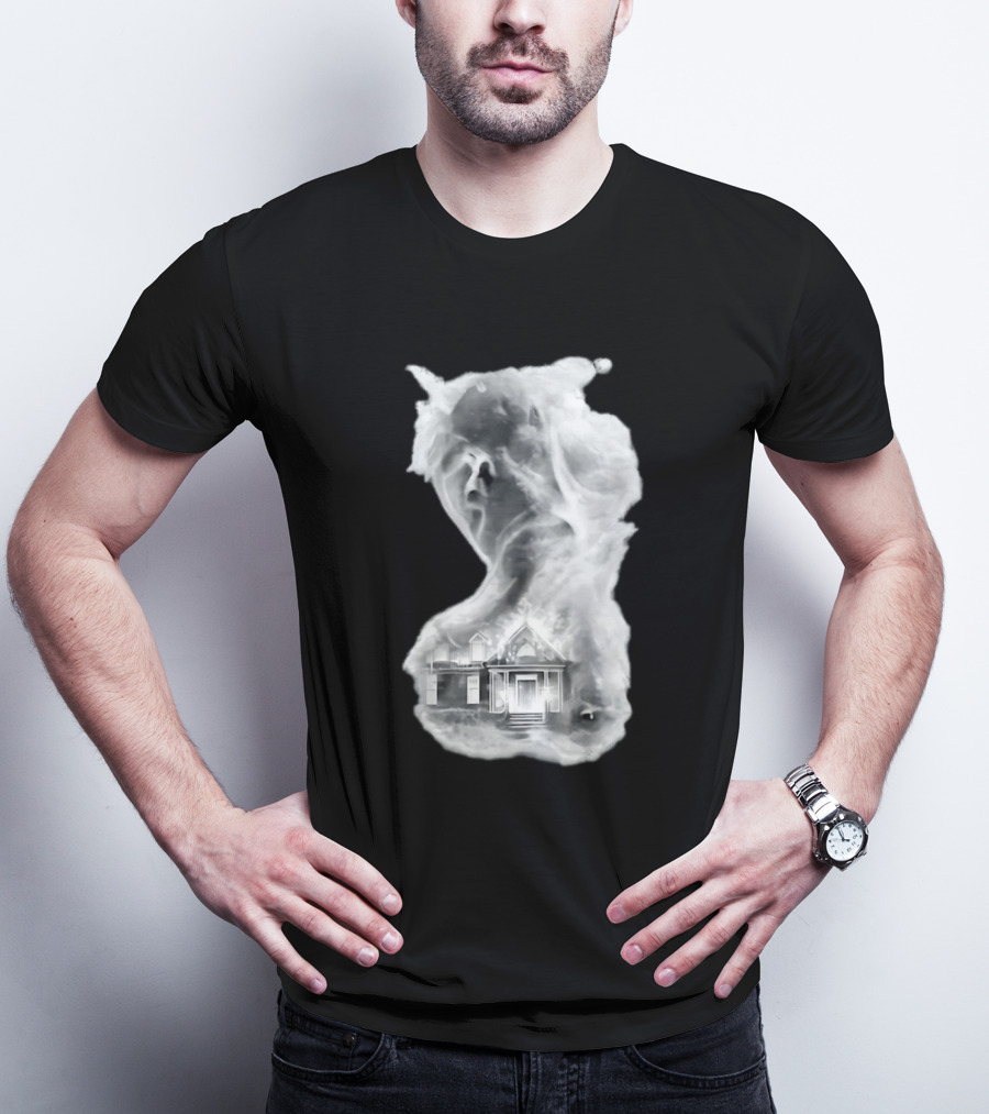 Regal Scream Haunted House Face Cloud T-Shirt