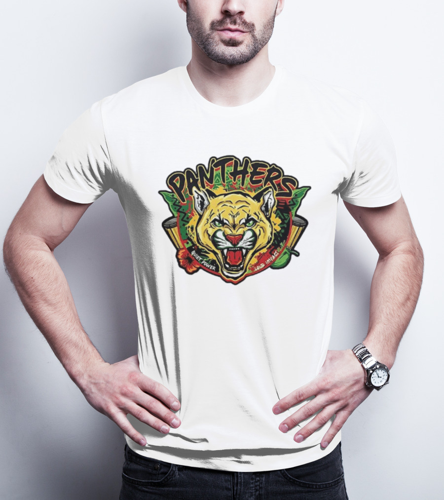 Florida Panthers 2026 Black History Night Silent Power Loud Impact T-Shirt