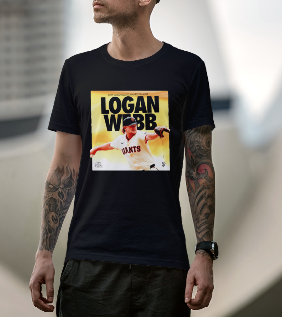 2025 Gold Glove Award Finalist Logan Webb Giants T-Shirt