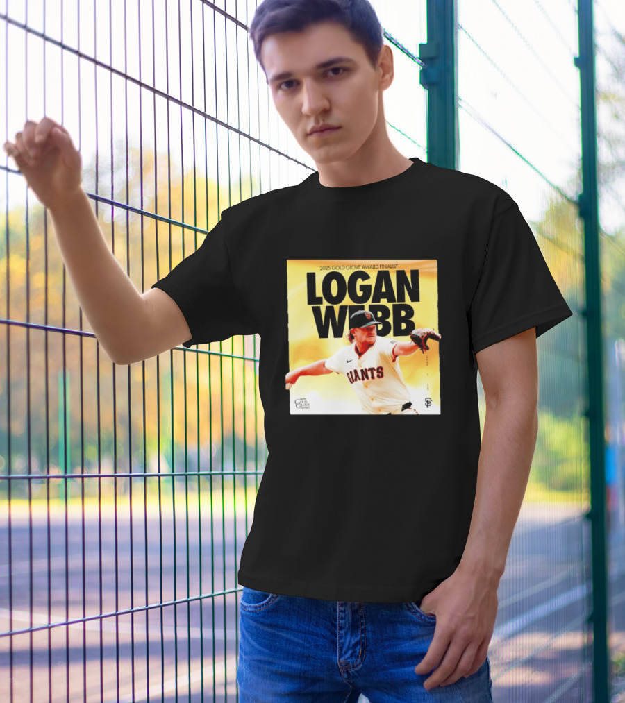 2025 Gold Glove Award Finalist Logan Webb Giants T-Shirt