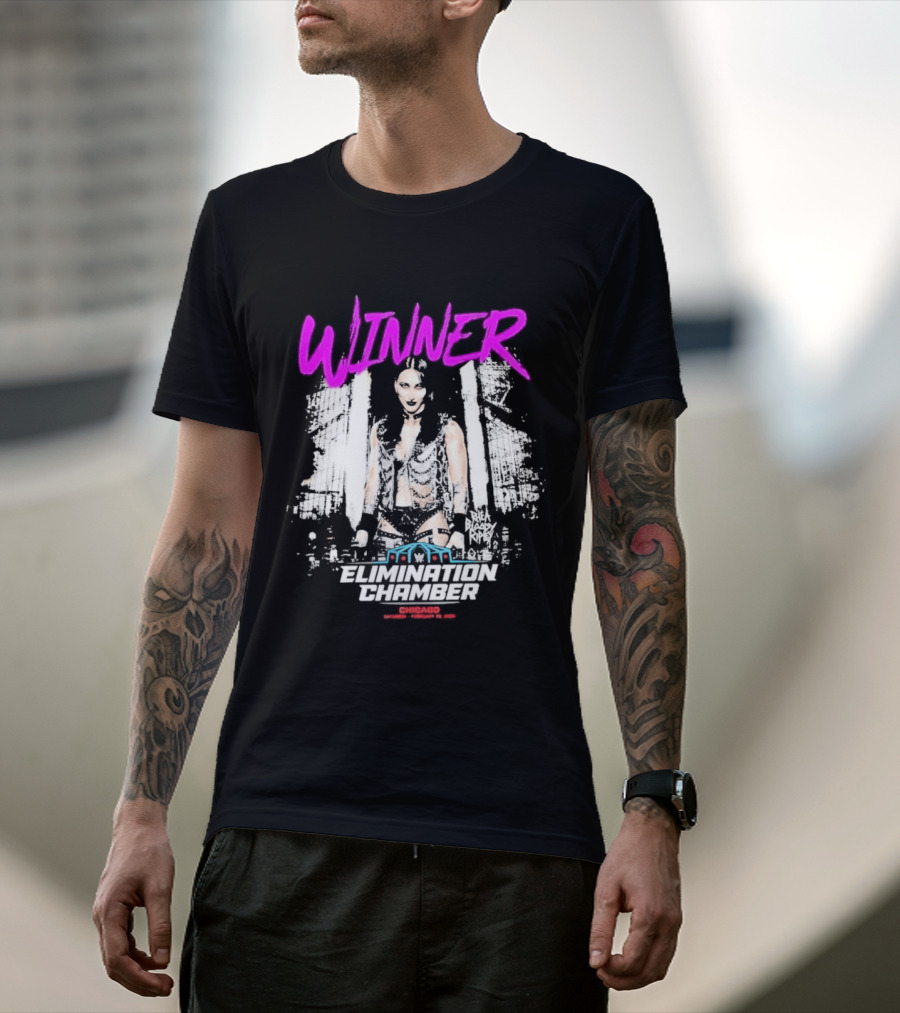 Rhea Ripley Elimination Chamber 2026 Winner Champion T-Shirt
