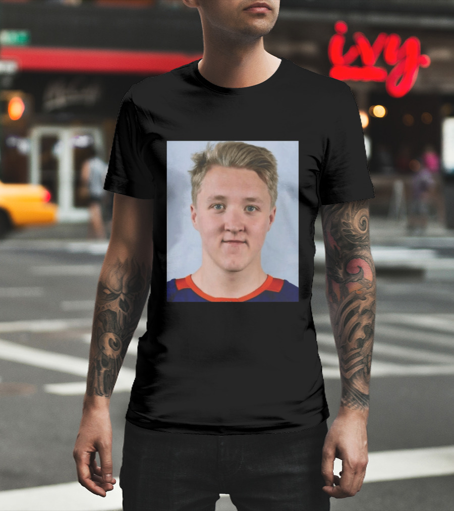 Simon Holmstrom New York Islanders Profile Player T-Shirt