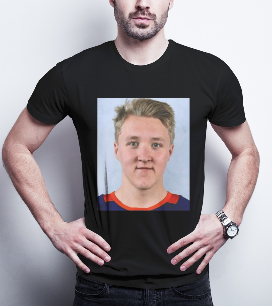 Simon Holmstrom New York Islanders Profile Player T-Shirt